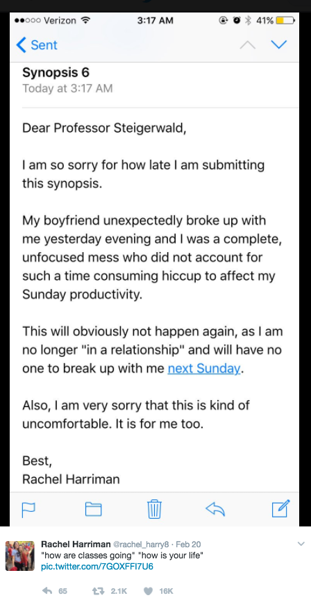 Professor Grants Student An Extension Because Her Boyfriend Dumped Her professor-grants-student-an-extension-because-her-boyfriend-dumped-her